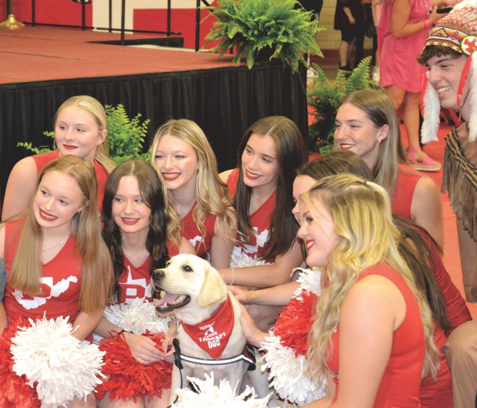 Pup rally: First lady Justice introduces new therapy dog | News, Sports ...